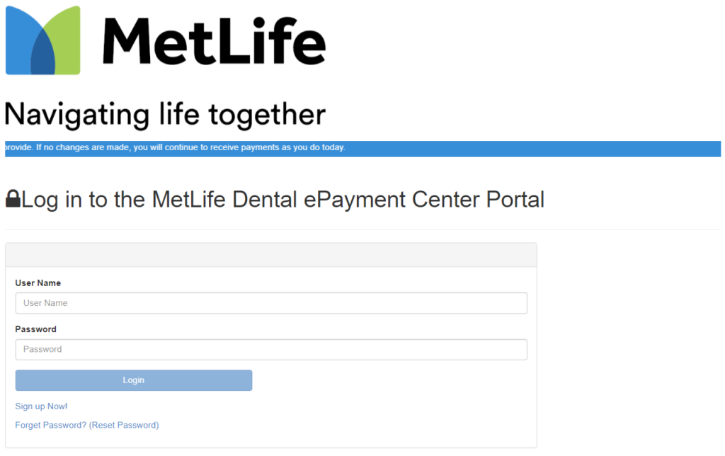 Metlife Dental Home – Zelis
